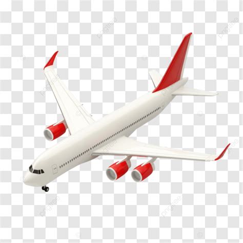 여객기 흰색 빨간색 줄무늬 나는 3d 렌더링 여객기 흰색과 빨간색 비행기 Png 일러스트 및 이미지 에 대한 무료 다운로드 Pngtree