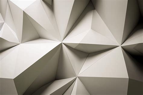 Wallpaper Wall Structure Polygon Geometry Texture White Hd Widescreen High Definition