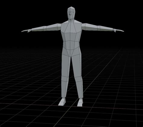 Male And Female Low Poly Base Mesh Ps1 Style 3d Model By Hikkijack