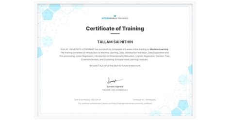 Sai Nithin Tallam On Linkedin Successfully Completed The Machine