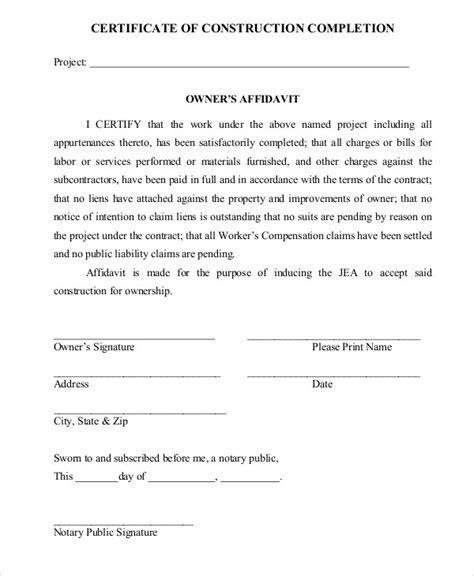 48 Completion Certificate Examples To Download