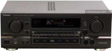 Technics SA GX Hi Fi Database AV Amplifiers