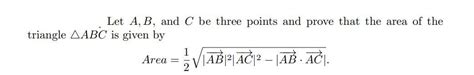 Solved Let A B And C Be Three Points And Prove That The Chegg