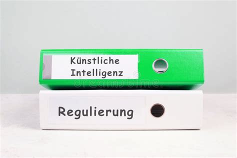 Folders With The Words Artificial Intelligence And Regulation German Language Ai Technology In