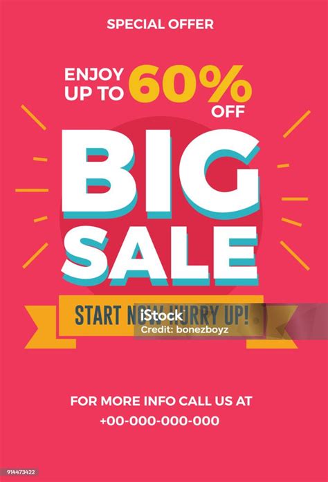 큰 판매 플라이어입니다 벡터 일러스트 레이 션 소셜 미디어에 대 한 배너 포스터 전단지 및 뉴스 레터 디자인 가격에 대한 스톡