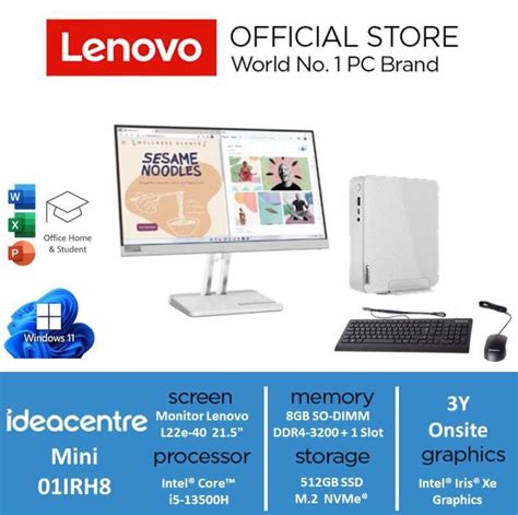 Jual Lenovo Ideacentre Mini Irh Uyn Intel Core I H Gb Gb Ssd Intel Iris Xe