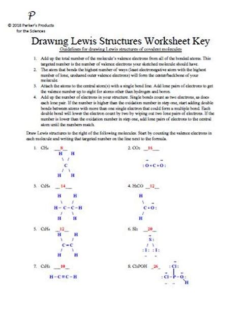 Worksheet On Lewis Structures Printable Calendars AT A GLANCE