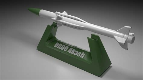 stl file missile drdo akash 🚀・model to download and 3d print・cults