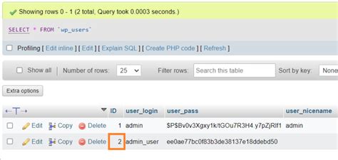 Create A New WordPress Admin User Using PhpMyAdmin SigmaPlugin