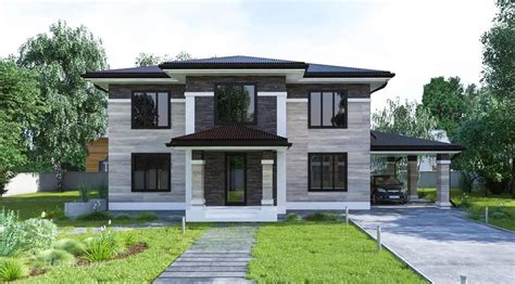 Проект дома «Проект 9 компании ООО «ГСФ ПЛЮС из материала Газобетонные блоки площадью 223 45м²