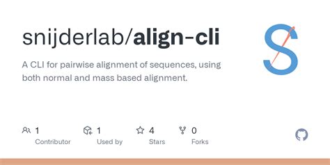 Github Snijderlabalign Cli A Cli For Pairwise Alignment Of