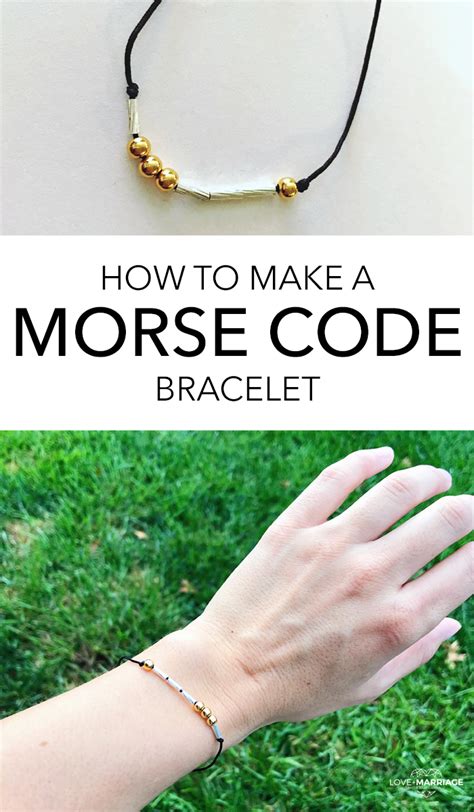How To Make A DIY Morse Code Bracelet Love And Marriage