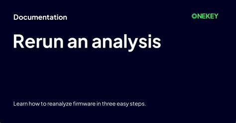 Rerun An Analysis Documentation