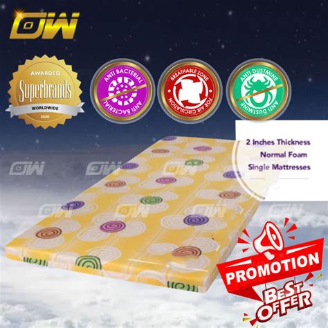 Tilam Bujang Gulung Tilam Single 2 Inci Tebal 5cm Foldable Single