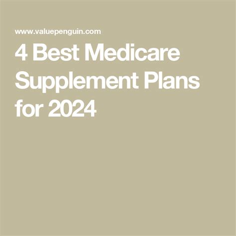 4 Best Medicare Supplement Plans For 2024 Medicare Supplement