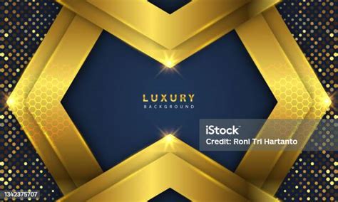 황금 빛 효과와 어두운 공간에 레이어 를 겹치는 추상적인 고급 배경 0명에 대한 스톡 벡터 아트 및 기타 이미지 0명 3차원 형태 개념 Istock