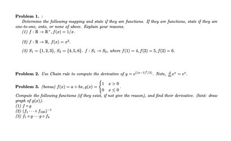 Problem 1 Determine The Following Mapping And