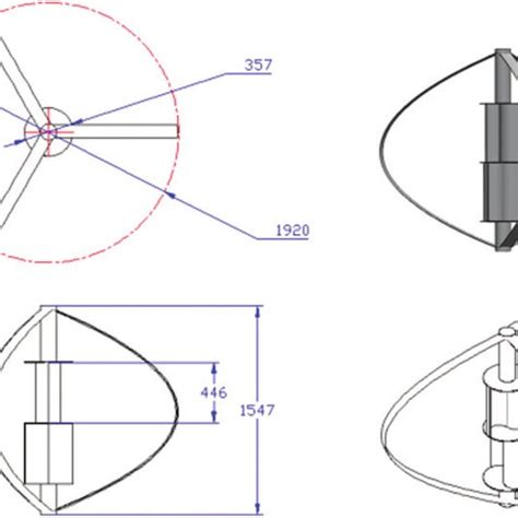 Modeling Sketch Of Horizontal Axis Wind Turbine Download Scientific