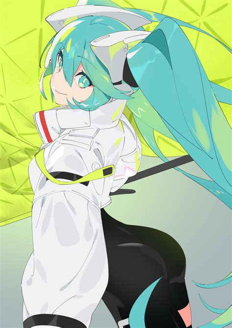 Hatsune Miku Racing Miku And Racing Miku Vocaloid And More Drawn By Koyo Danbooru