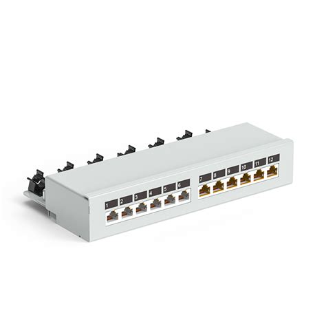 Network RJ45 CAT6 CAT6A 12 Port Shielded For Patch Panel FTP Patch Panel And Cat 6A Patch Panel