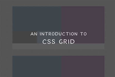 An Introduction To Css Grid Speckyboy Design Magazine