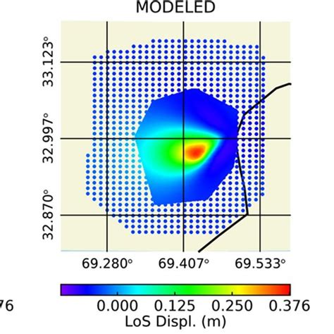 Comparison Of Observed And Modelled Displacement From Nonlinear Inversion Download Scientific