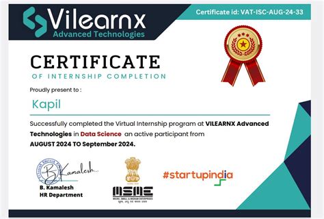 Kapil Rathor On Linkedin Vilearnx Advanced Technologies