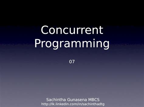 PPTX Concurrency Programming In Java 07 High Level Concurrency