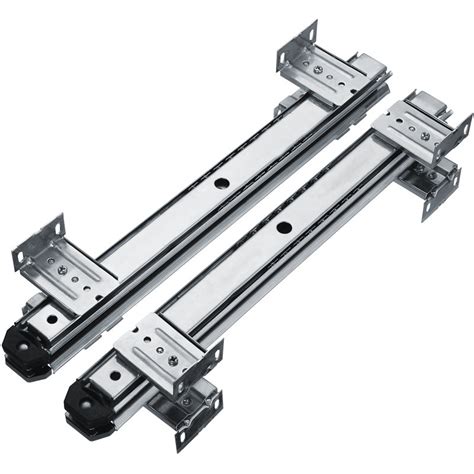 슬라이드 트랙 배치 랙 트레이 브래킷이 있는 컴퓨터 책상 키보드 가이드 레일 마우스 서랍