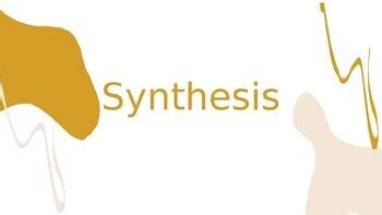 Synthesis PPT Activity By Kennedy Richardson TPT