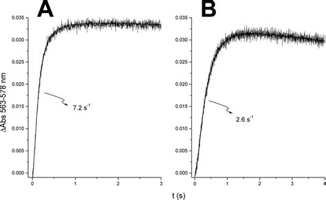 Pre Steady State Reduction Of Cytochrome B By Dbh 2 In Bc 1 Complexes