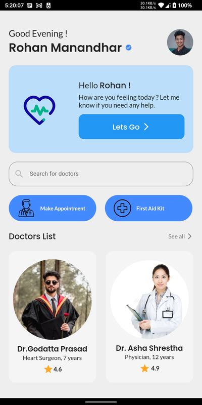 Github Thebuggybugflutterdoctorappointmentapp