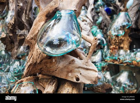 Glass Blowing Unusual Handmade Shape Glassware Vases On Sale Ubud