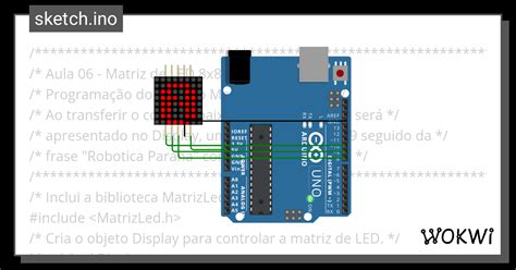 matriz8x8 wokwi esp32 stm32 arduino simulator
