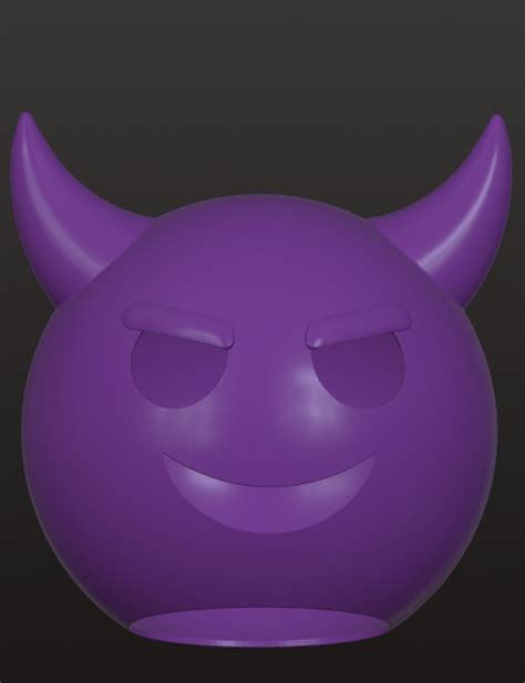 😈 Emoji Devil Bobblehead・ Stl File For 3d Printing・cults