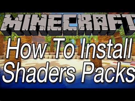 How To Add Shader To Minecraft YouTube