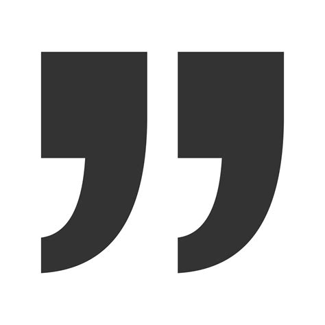 Quote Icon On White Background Quotation Mark Symbol Speech Mention Sign Flat Style Icon For