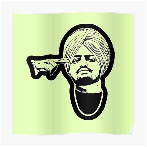 Sidhu Moose Wala Trending Sticker Punjabi Sticker Poster For Sale By Sandeepgombra Redbubble