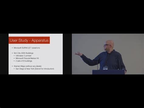 Acm Sigchi Talk Analysing The Effect Of Tangible User Interfaces On Spatial Memory From