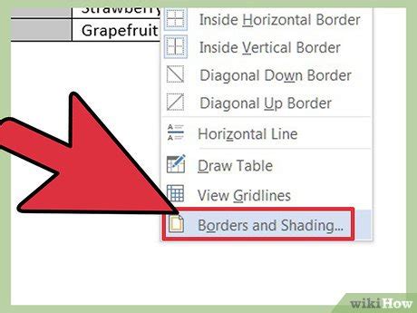 How To Change Table Border Lines On Microsoft Word
