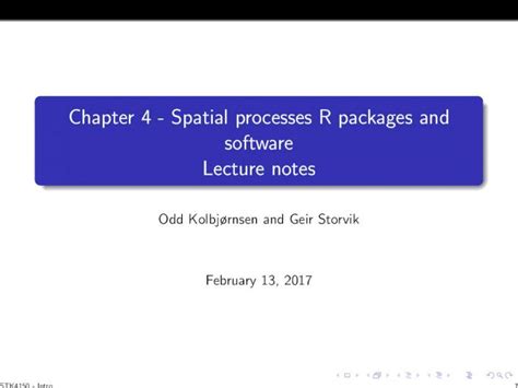 Pdf Chapter 4 Spatial Processes R Packages And Software · Pdf Filesas Stat Spatial