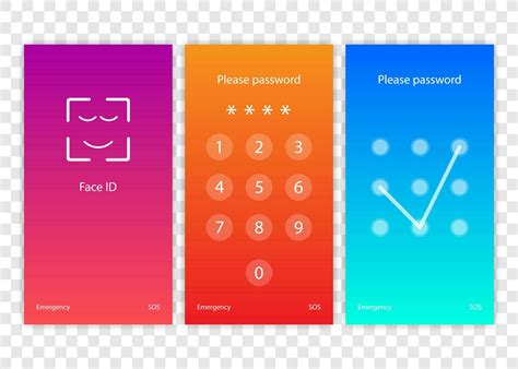 Screen Lock Authentication Password Smartphone Background Template Screenlock Password Or