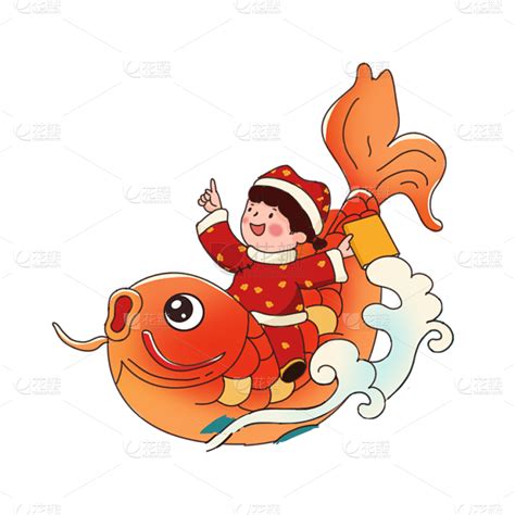 中国风春节女孩元素贴纸