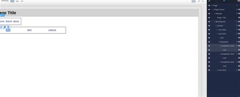 Dropdown Menu Quick Access Panel UI Builder Codeless Backendless