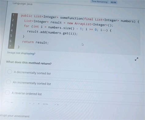 Time Remaining 02 56 Language Java 1 Public StudyX