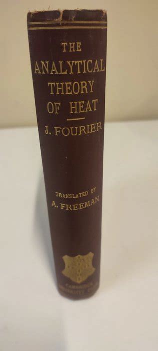 Joseph Fourier The Analytical Theory Of Heat 1878 Catawiki