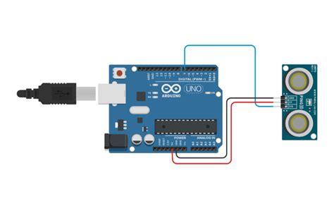 Circuit Design Sensor Ping Tinkercad