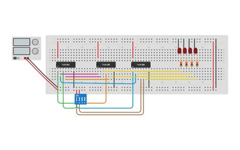 Circuit Design Demultiplexer Tinkercad