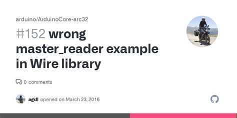 Wrong Masterreader Example In Wire Library · Issue 152 · Arduinoarduinocore Arc32 · Github
