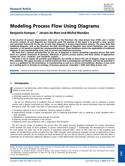 PDF Modeling Process Flow Using Diagrams